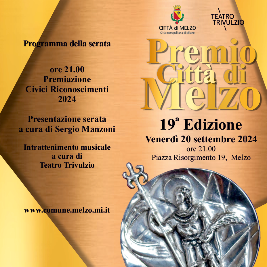 Premio Città di Melzo 2024 le premiazioni - Comune di Melzo - Città ...