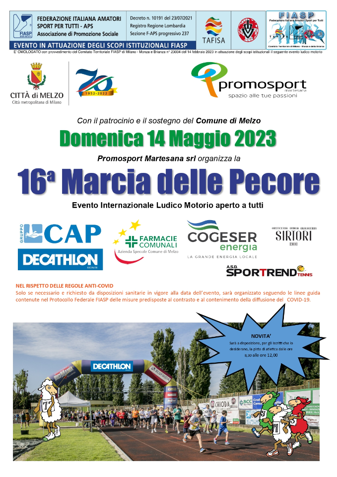16a Marcia delle Pecore 2023 - Comune di Melzo - Città Metropolitana di ...